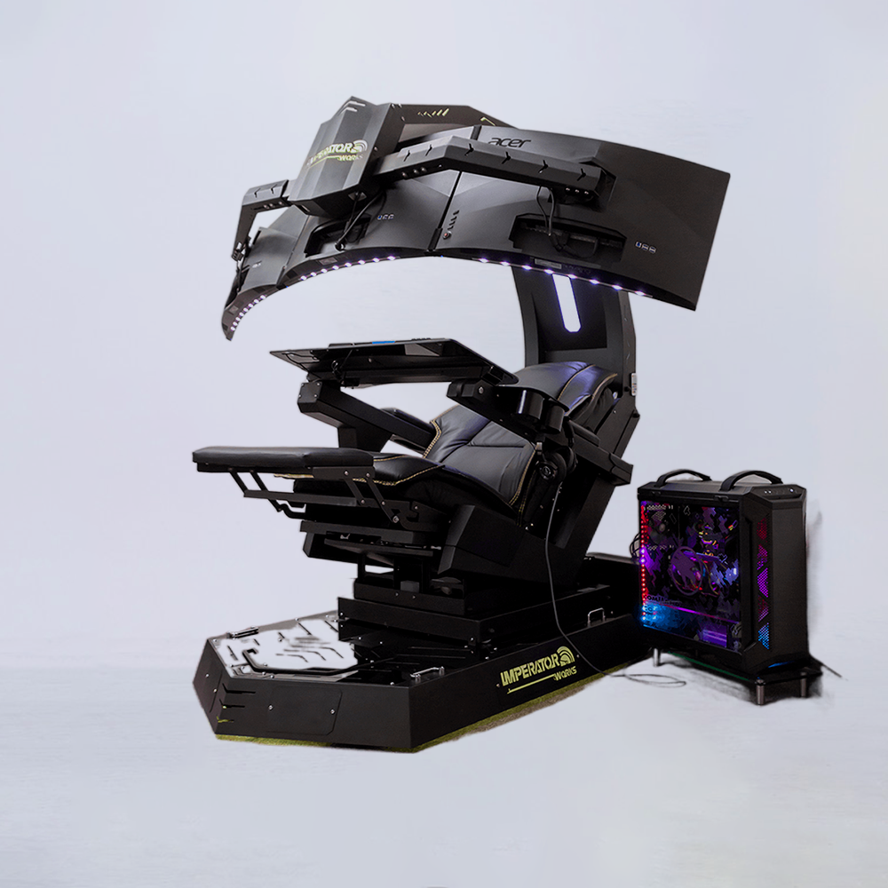 IW R1 Computer cockpit recline workstation zero gravity imperatorworks ...